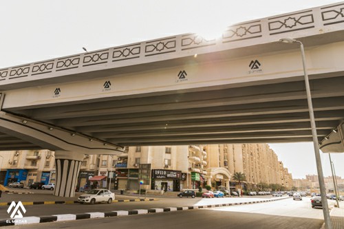 Construction of intersection bridge of Hassab Allah El Kafrawy Corridor ...
